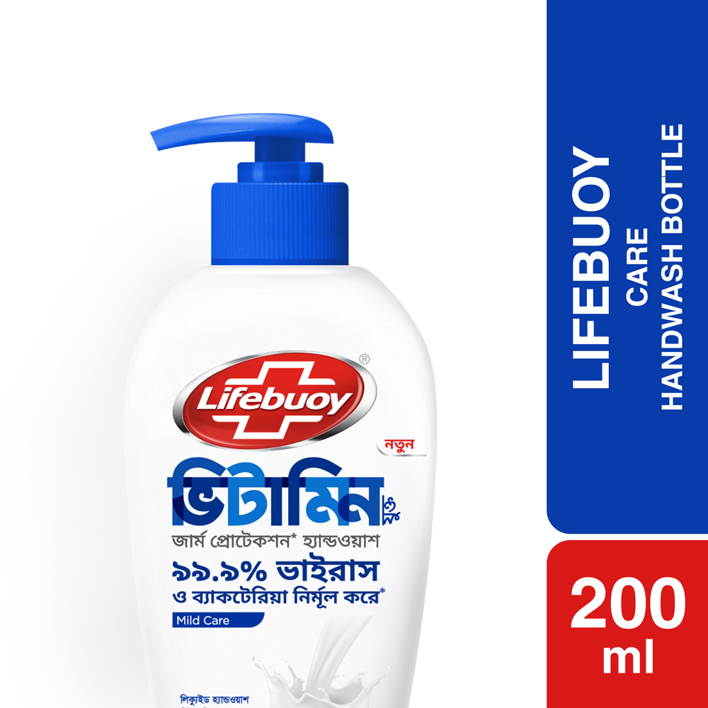 Lifebuoy Handwash (Soap) Care Pump 200ml – Shajgoj