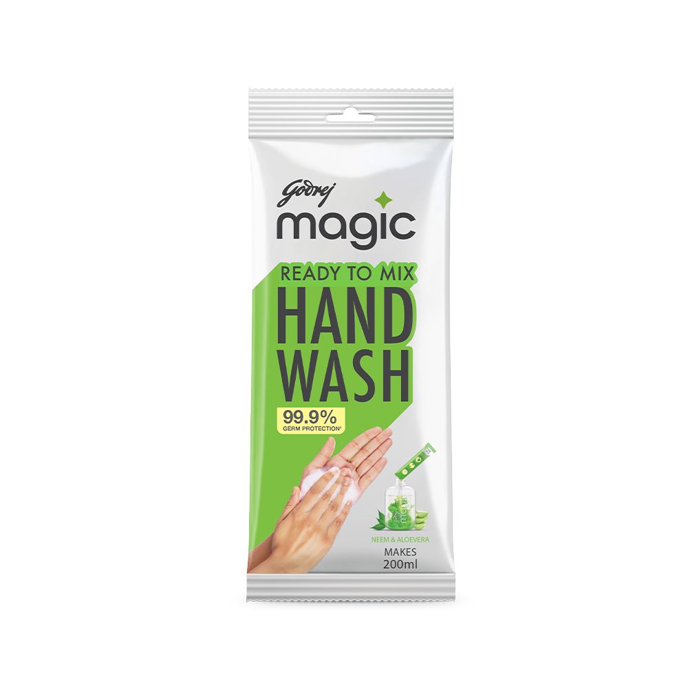 Godrej Magic Powder-to-Liquid Handwash Refill Pack 9 gm (Makes 200ml ...