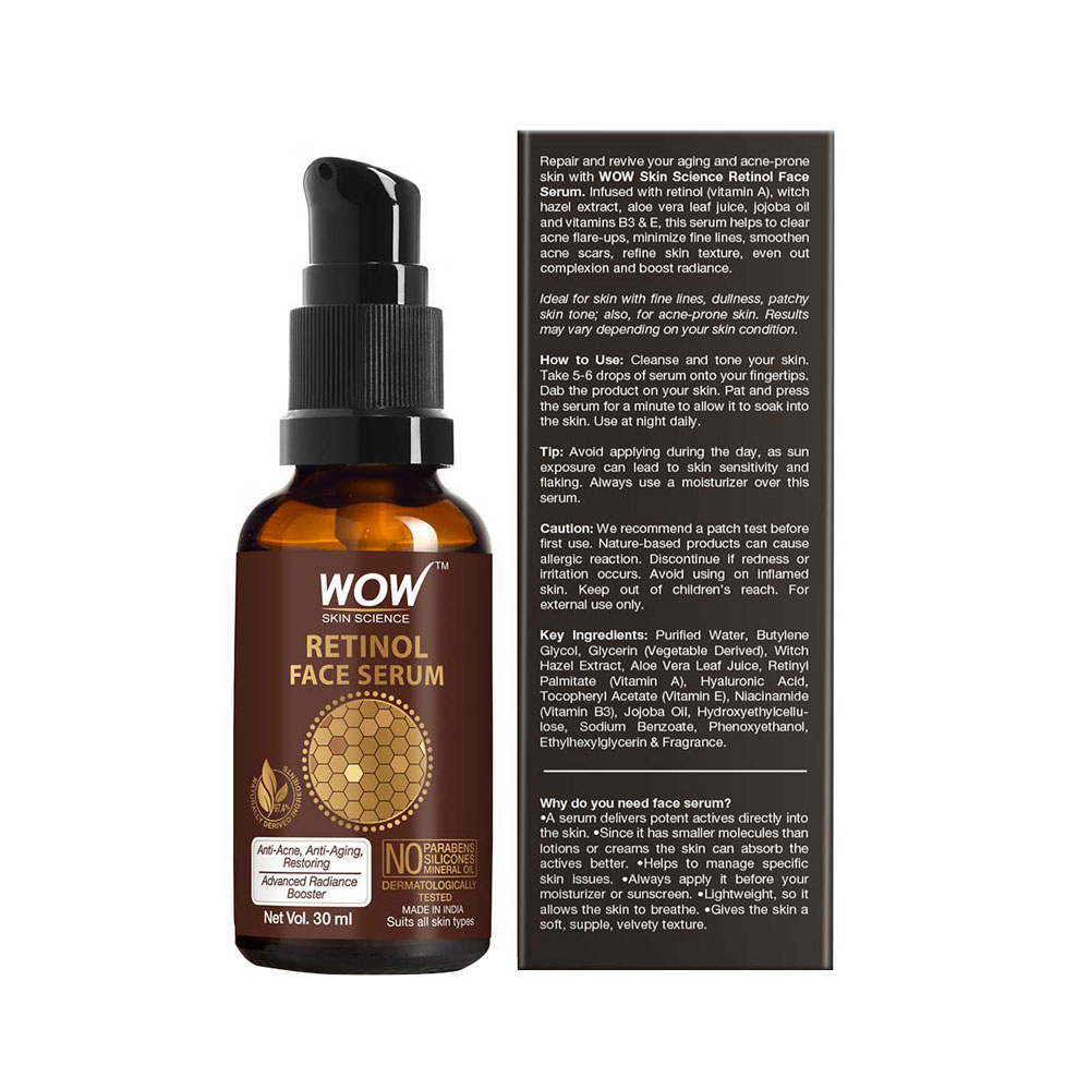 Wow Skin Science Retinol Face Serum – Shajgoj