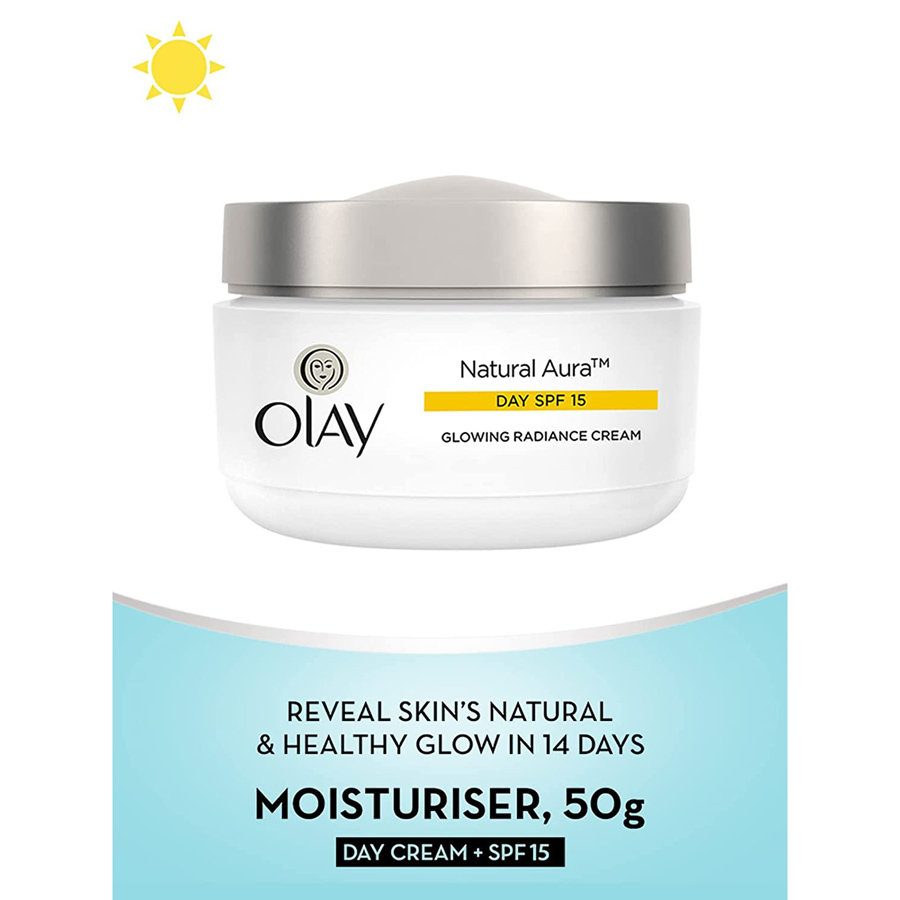 Olay Natural Aura Glowing Radiance Cream SPF15 with Mulberry Extract – Shajgoj